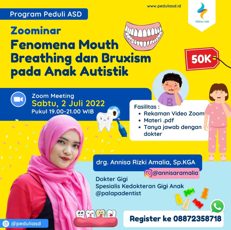 Fenomena Mouth Breathing dan Bruxism pada Anak Autistik - Teman Autis